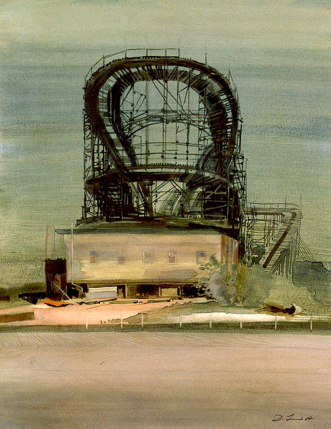 David Levin, Title and Date Unknown, Watercolor on Paper ...