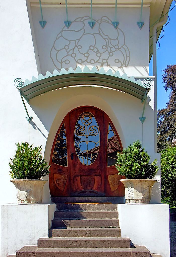 Joseph Maria Olbrich, The Deiters House, Front Entry, 1901, Darmstadt ...