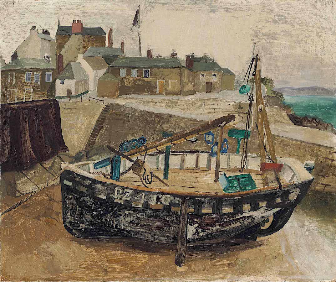 Christopher Wood, Title Unknown, (Ship Building, Cornwall), 1930, Oil ...