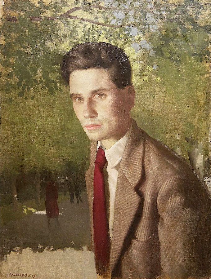 Patrick Hennessy, Portrait of a Young Man, Date Unknown, 60.1 x 45.7 cm ...