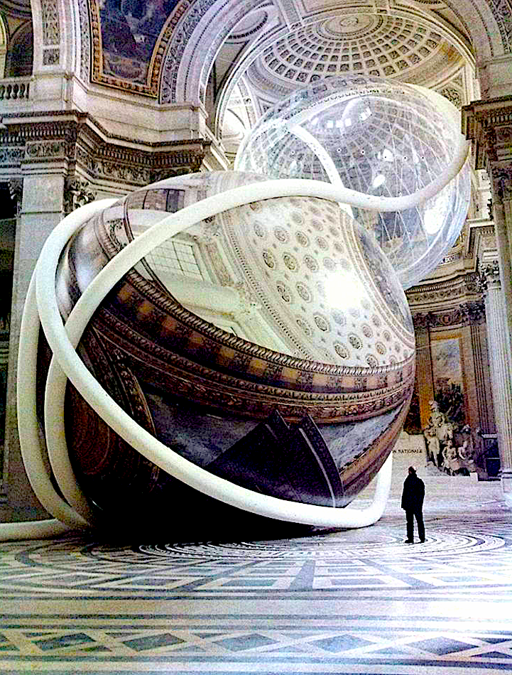 Karl Pinter, Rebounds, 2002, Pneumatic Installation, Pantheon, Rome ...