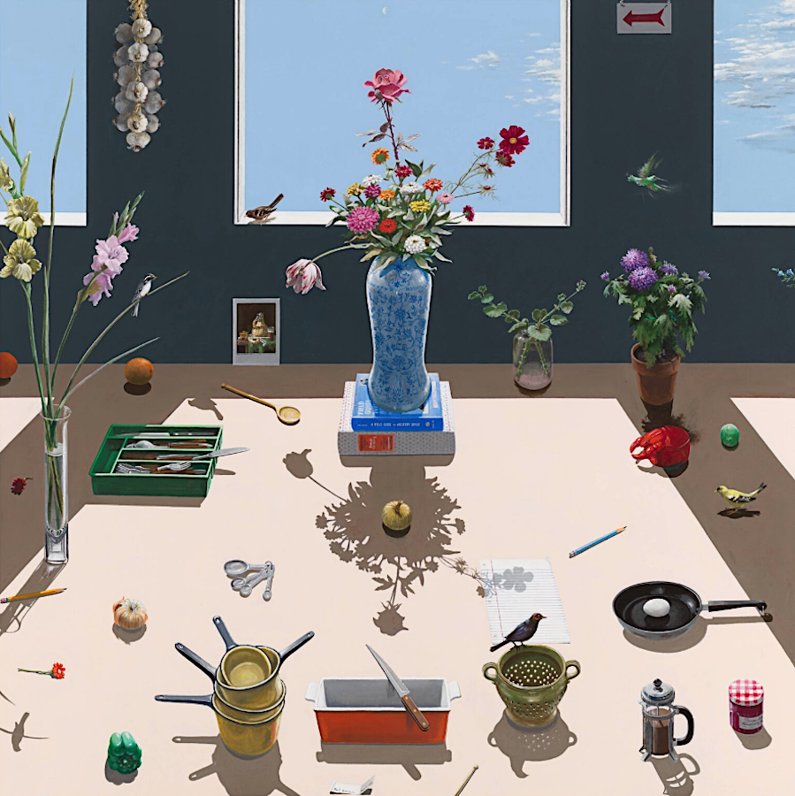 Paul Wonner, (Dutch) Still Life with Kitchenware, 1983, Acrylic on ...